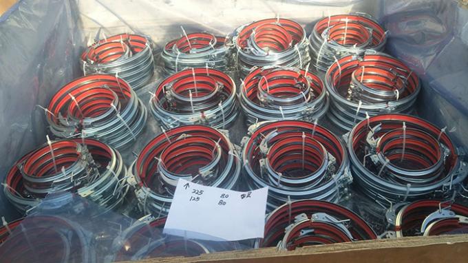 Duct System SS304 Quick Release Pipe Clamp Rapid Lock 1mm Thickness
