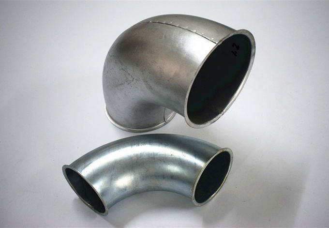 Galvanized Metal Dust Extraction Pipe 30~90 Degree In Dust Chemical ...