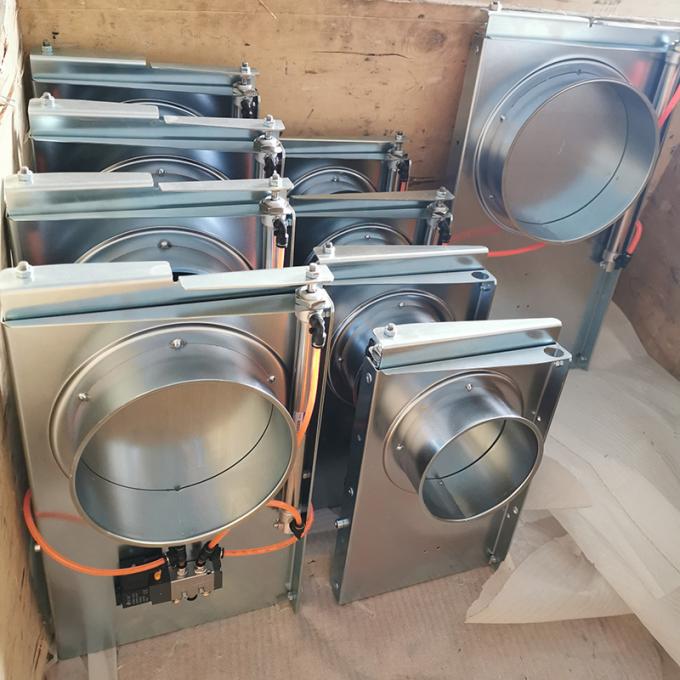 350mm Dust Extraction Pneumatic Slide Damper With Flange