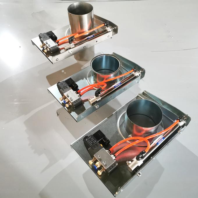 125mm Dust Collection Gates Stainless Steel 304 Pneumatic