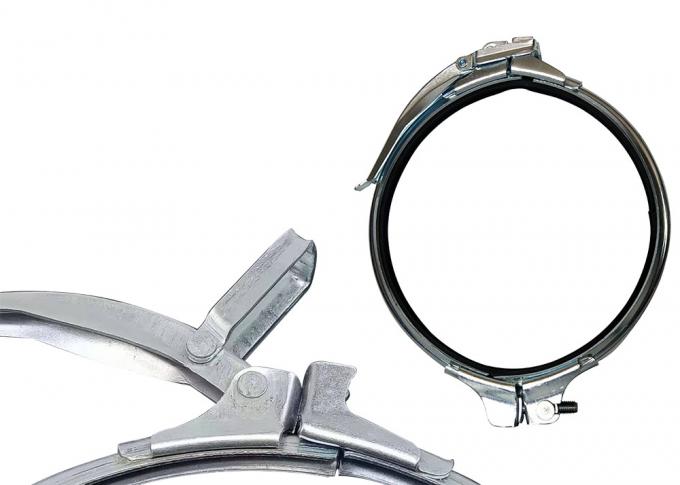O Type Ring Round Duct 150mm Galvanized Steel Pipe Clamp