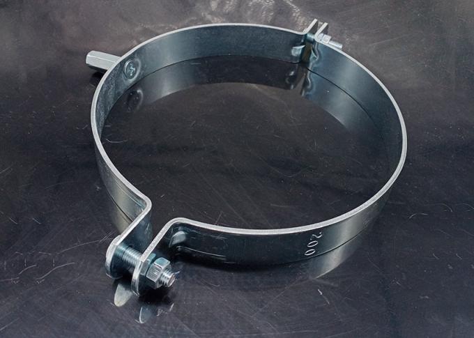 OEM 200mm Galvanized Pipe Clips Metal Tube Mounting Brackets