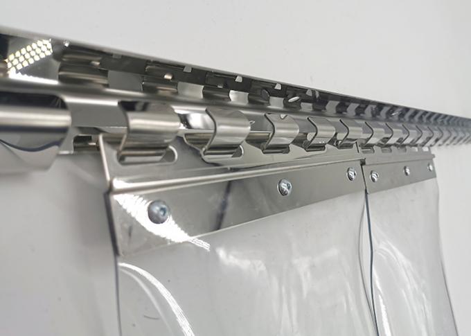 Stainless 201 Steel Stamping Parts Pvc Strip Curtain Mounting Hanger