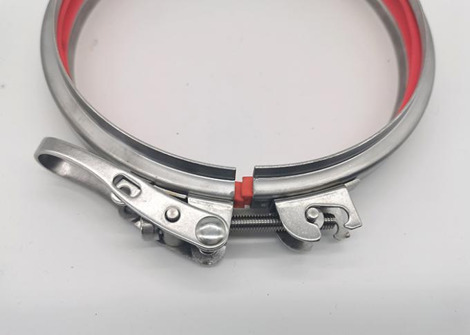 304 Stainless Steel Pipe Clamps 80-600mm Duct Ring Clamp