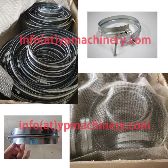 Oem Custom 150-600mm Wide Pipe Clamp Ducting Clips Galvanized
