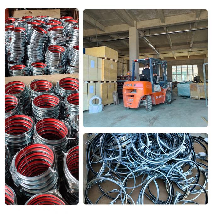 Oem 100mm Galvanized Pipe Clamps Spiral Air Dust Collection System ...