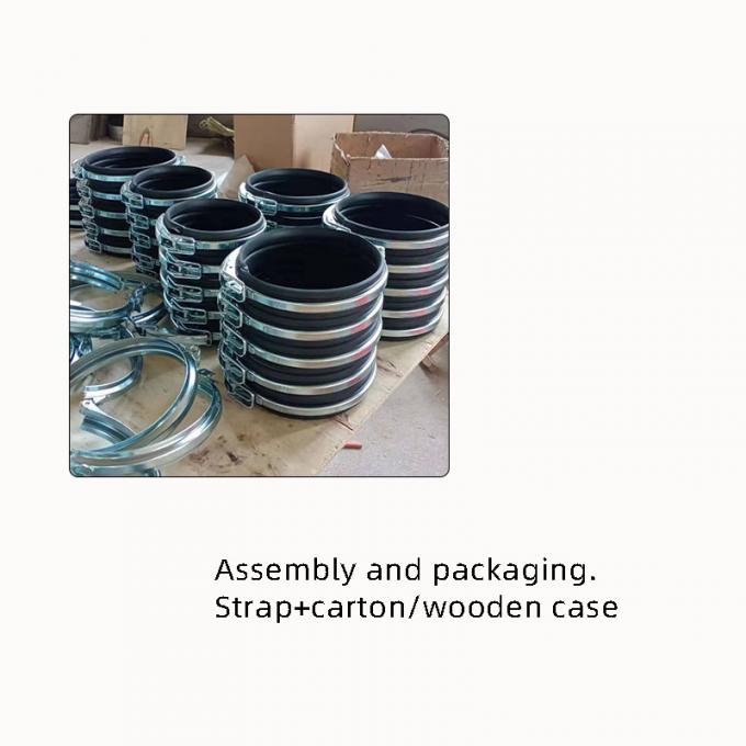 150mm Cold Rolled Sheet Heavy Pipe Clamp Ducting Collection System ...