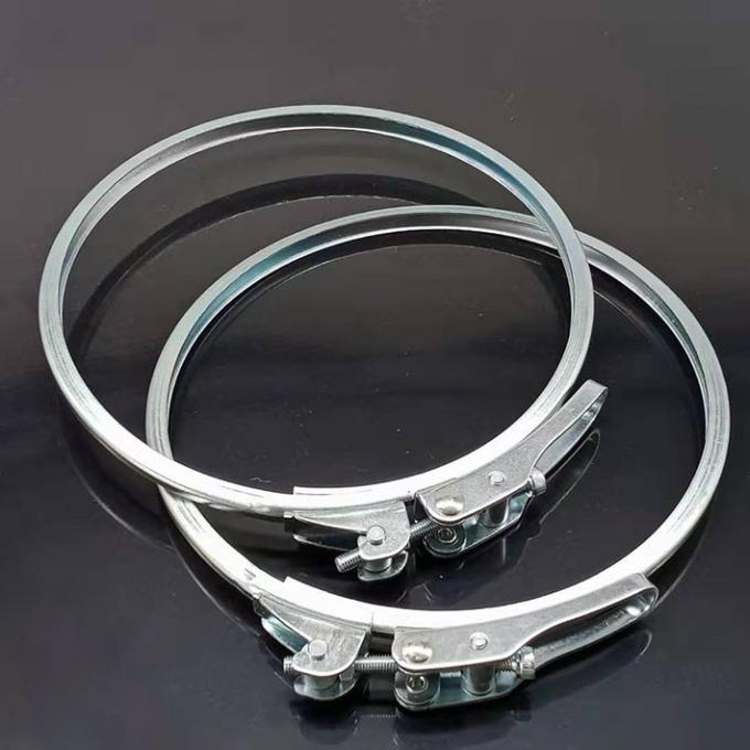 Metal Clamp Round Duct Clamp Barrel Clamp Galvanized Pipe Clamp