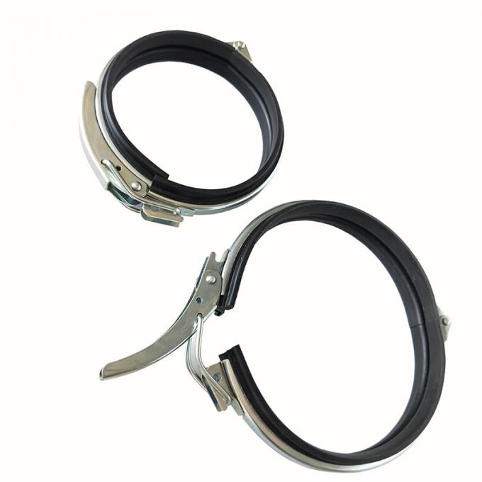 EPDM Gasket Galvanized Pipe Clamp Air Duct Clamp 80-600mm Size