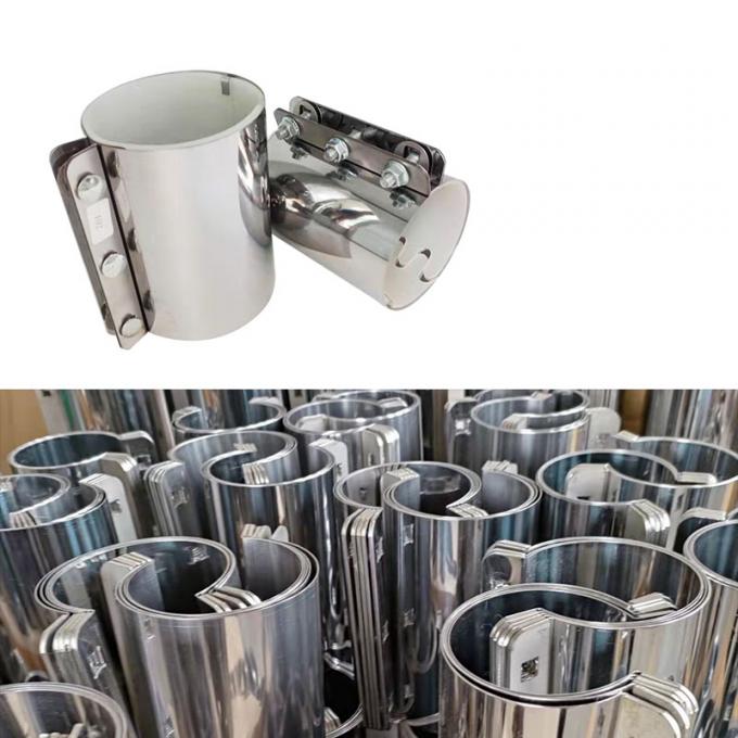 0.5mm 1.0mm 304SS Circular Pipe Clamp Central Pneumatic Conveying Pipe ...