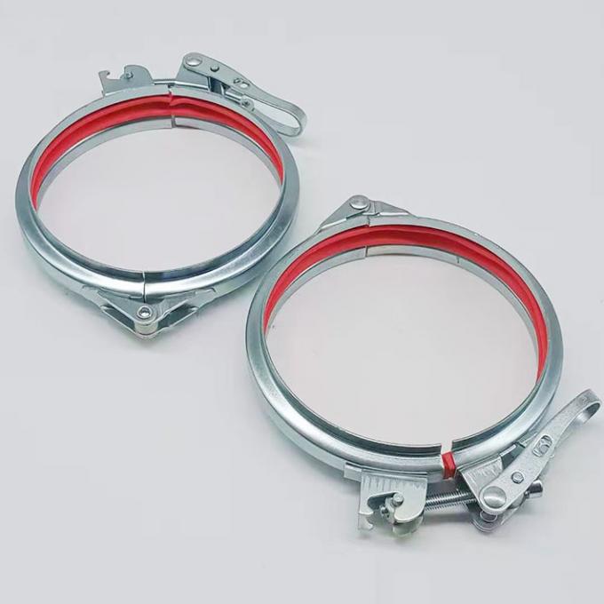 Module Connection Buckle Galvanized Pipe Clamp Flanged 80mm-450mm