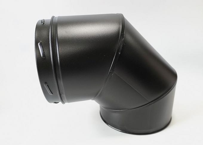 Heat Insulation Fireplaces Stoves SS304 Extraction Chimney Elbow Pipe 5Inch