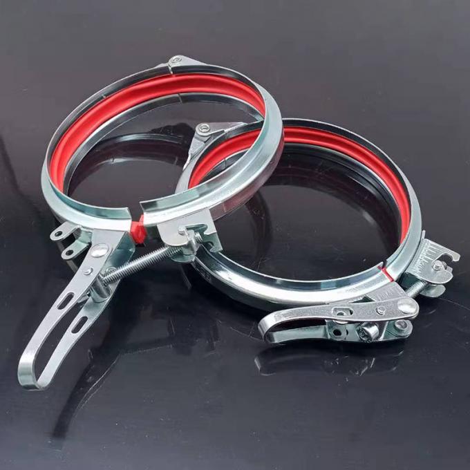 80-600mm Galvanized Pipe Clamp Anti Corrosive High Strength