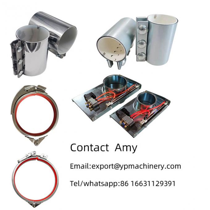 1.0mm Thickness Ss304 Quick Release Pipe Clamp 10 Inch With Seal Ring