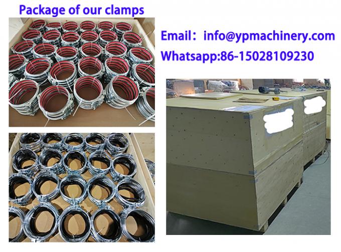 Quick release pipe clamps tube clamp ducting clips with lock and red rubber