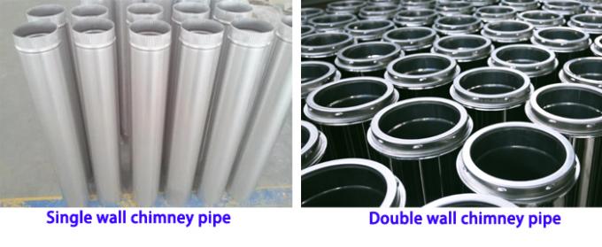 5 Inch Double Wall Stainless Steel Chimney Flue Pipe for Wood Burning Stove