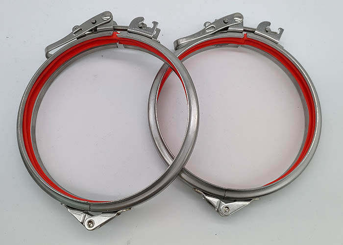 Silver Double Clip 1 Inch Quick Release Pipe Clamp Dust Removal ...