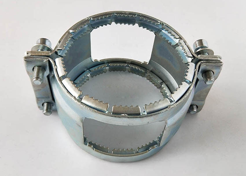 DN50 - DN300 Galvanized Grip Collars For EN877 C Type , B Type Couplings