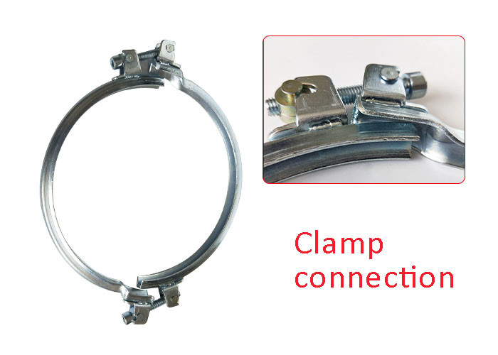 Air Duct System Heavy Duty Pipe Clamps Thickness 2.0mm Flange Duct ...