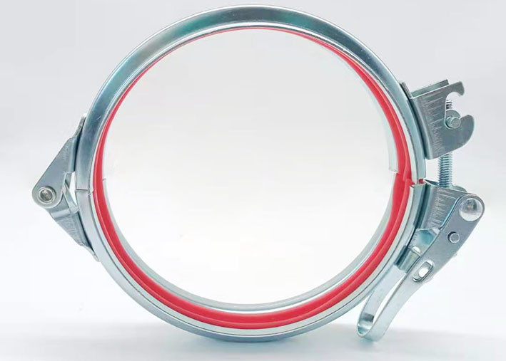 Module Connection Buckle Galvanized Pipe Clamp Flanged 80mm-450mm