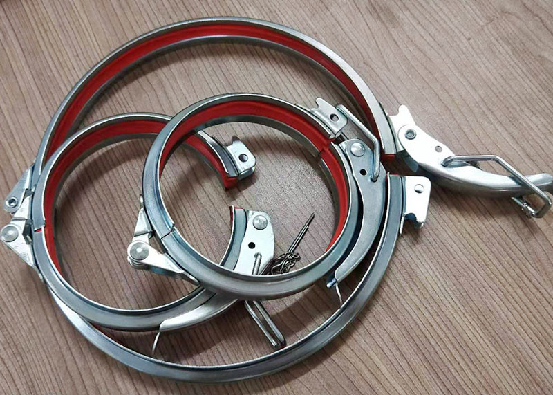 Dust Collection Ductwork Flange Pipe Quick Release Pipe Clips & Clamps ...