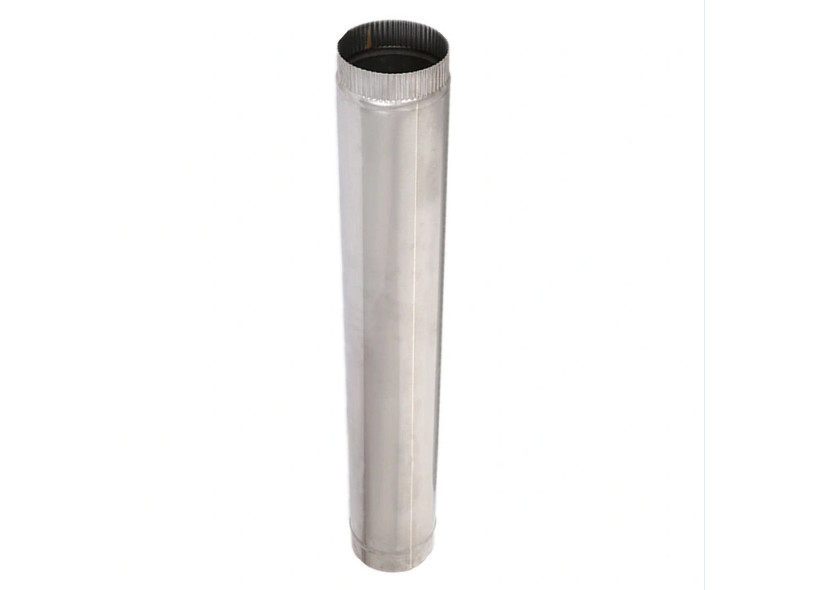 8" Single Wall Stainless Steel Stove Flue Pipe 1000 Mm