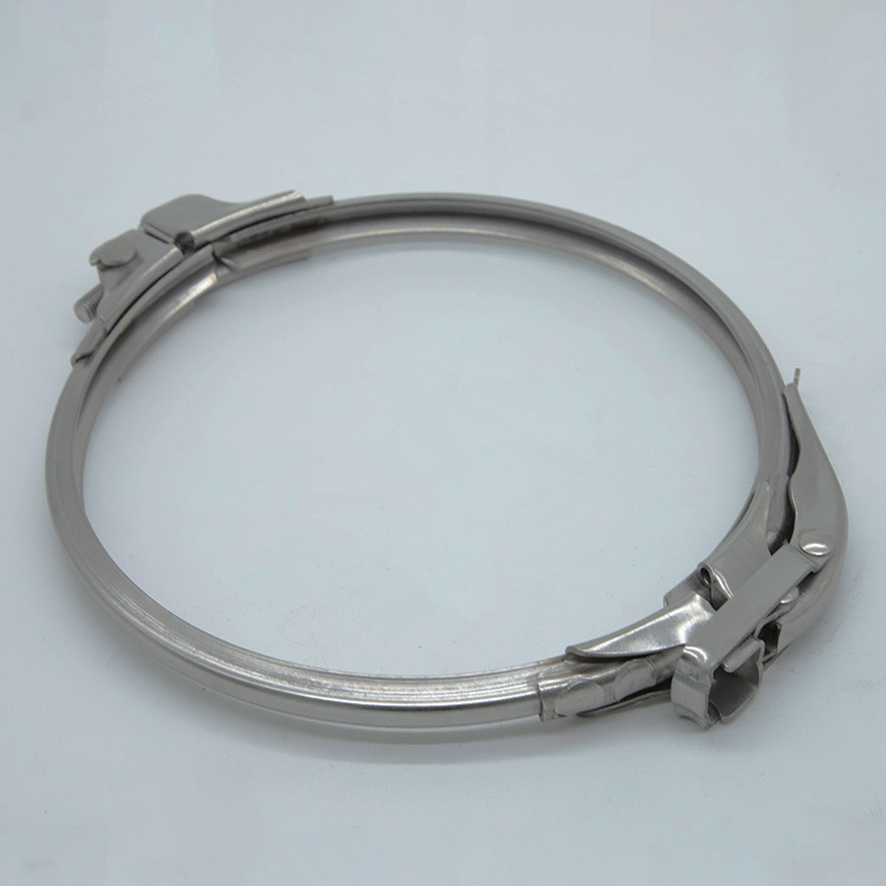 SUS304 Quick Release Heavy Duty Steel Pipe Clamps With Gasket