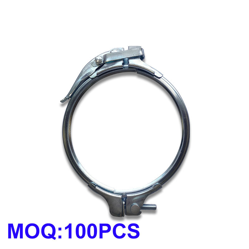 Double Buckle Pipe Clamps for HVAC Dust Removal
