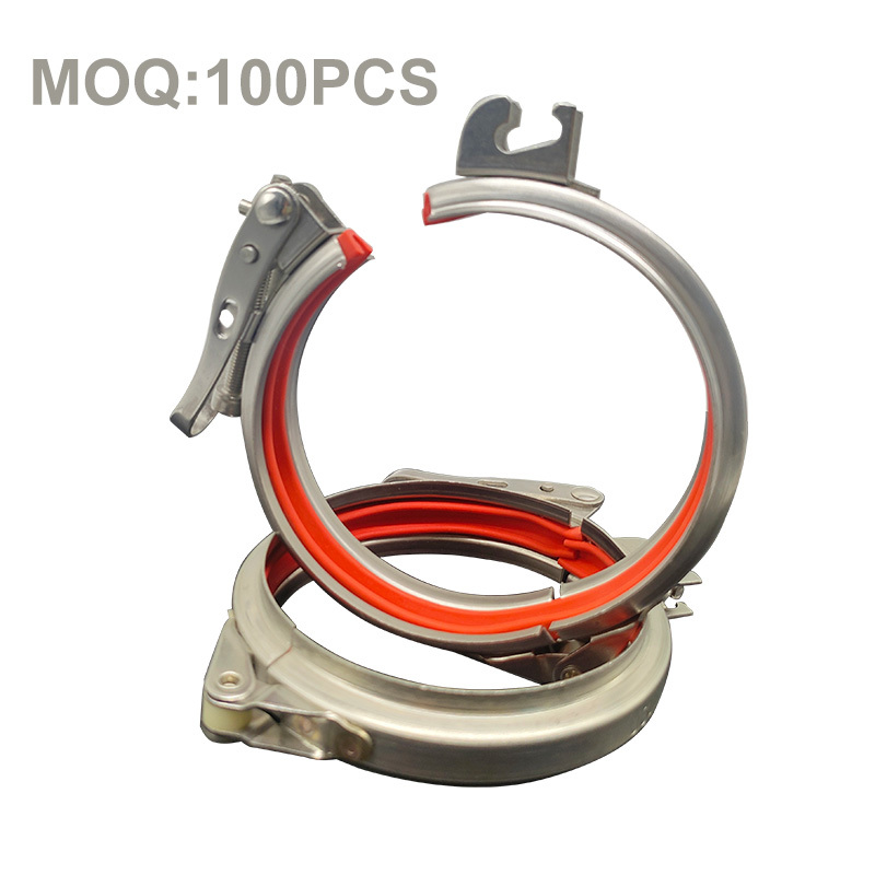 Pull Ring Pipe Clamp Stainless Steel 304 Quick Release Adjustable Bolt ...