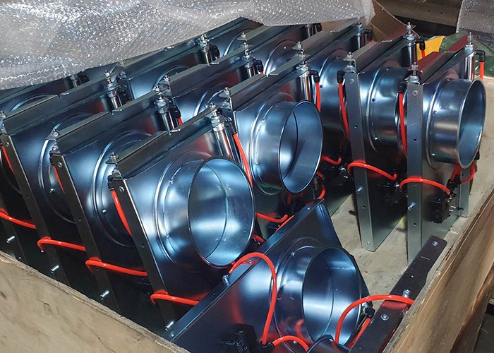 Carbon Steel Galvanized 450mm Pneumatic Blast Gate