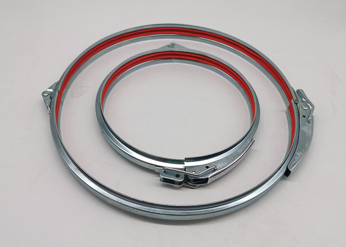 1.2mm 2 Inch Galvanized Pipe Clamps For Dust Extraction System