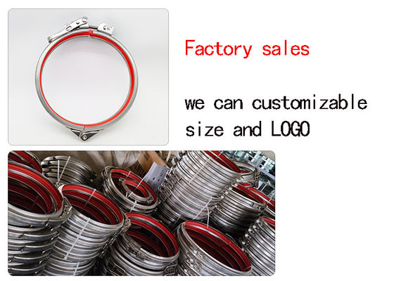 Round Ventilation Stainless OEM Quick Release Pipe Clamp