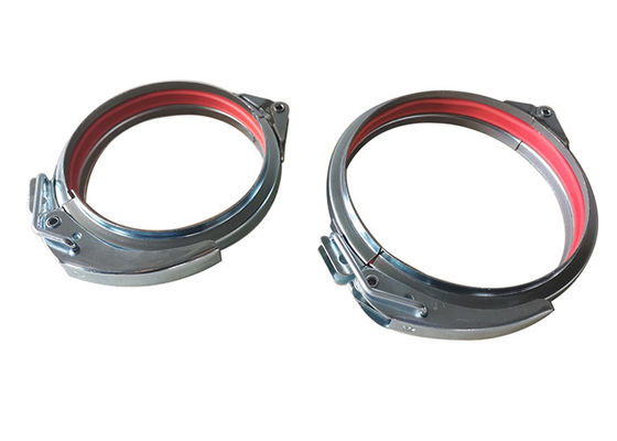 Adjustable Flange Air Duct Quick Release Pipe Clamps 80 - 600mm