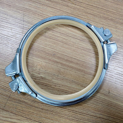 Quick Fit 80-600mm Galvanized Steel Hose Clamp For Dust Extraction System