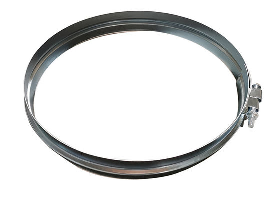 150MM-1000MM Large Diameter Pipe Clamps , Duct Wide Rings Steel Pipe Clamps