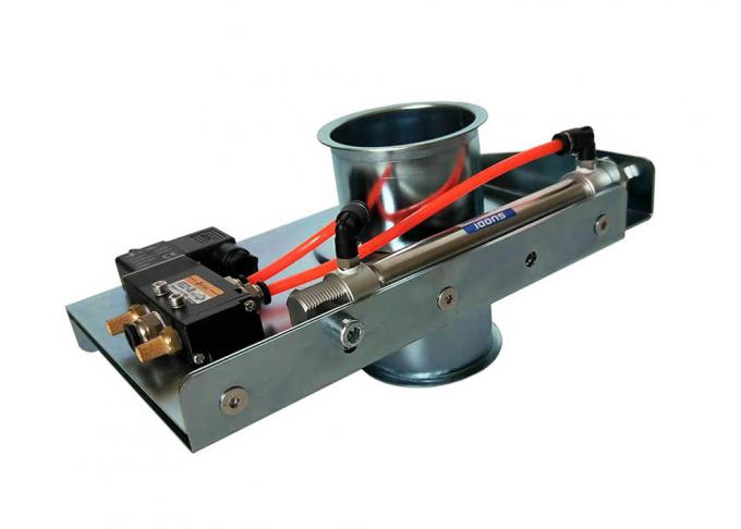 Galvanized Steel 200MM Dust Collection Blast Gate Cut Off Valve