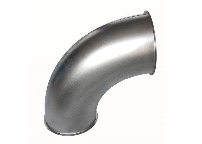 90 Degree Dust Extraction Pipe Fittings Galvanized Steel Welding Elbow